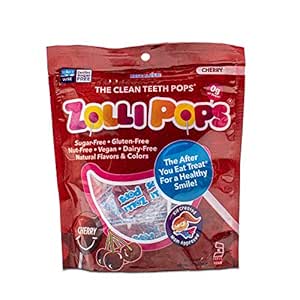 Amazon.com : Zollipops Clean Teeth Lollipops | Anti-Cavity, Sugar Free ...