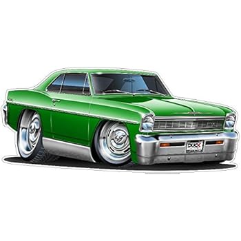 Amazon.com: 1968-1972 Chevy Nova WALL DECAL 2ft long Vinyl Reusable ...