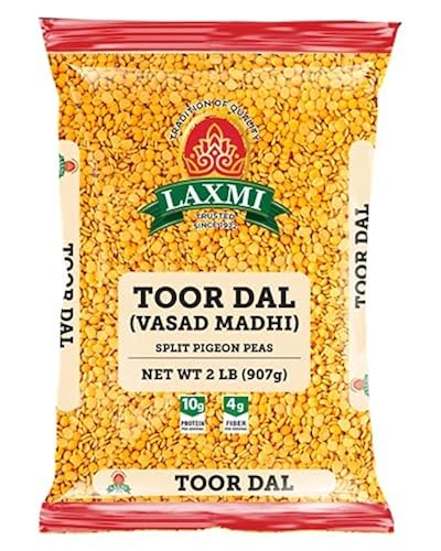 Laxmi Toor Dal, Traditional Indian Split Yellow Peas - 2lb Bag in ...