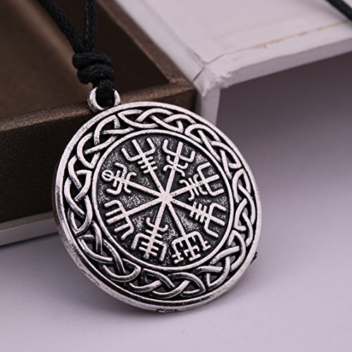 My Shape Men's Icelandic Viking Rune For Luck And Blessings Pendant ...