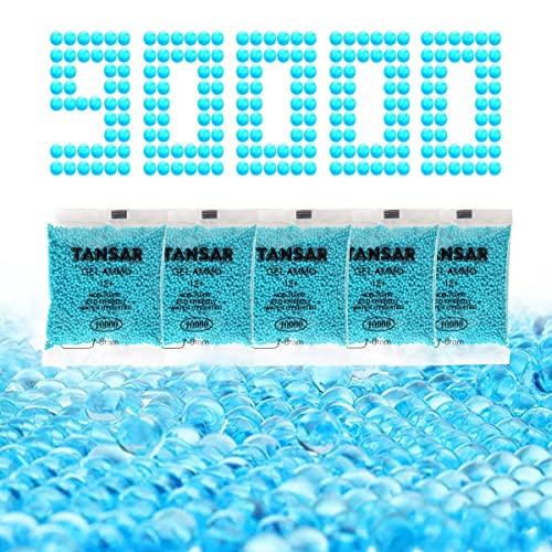 TANSAR Gel Balls Blaster Ammo Water Beads Gun Refill(7-8 mm, 9 Pack ...