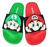 SUPER MARIO Nintendo Sandals, Mario and Luigi Mismatch Slide Sandal ...
