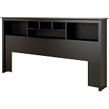 Amazon.com - Prepac District Headboard, King, Washed Black - King Storage