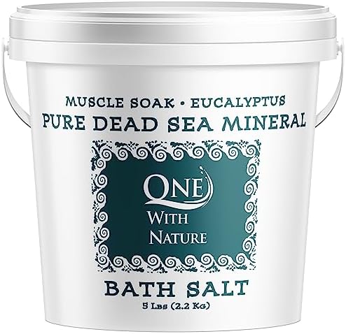 Pure Dead Sea Salt, 5Lb-Fine Bath Salts for Soaking, Highest Mineral ...