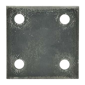 Amazon.com: 4" x 4" x 1/4" Hot Rolled A36 Steel Base Plate with (4) 7/ ...