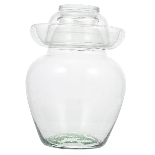 Hemoton Large Capacity Sealed Pickle Jar Glass Pickle Jar Glass ...