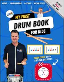 Amazon.com: My First Drum Lesson Book for Kids: Beginner Color-Coded ...