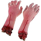 Amazon.com: Mayin 1 Pair Fake Human Severed Arm Hands Bloody Dead Body ...