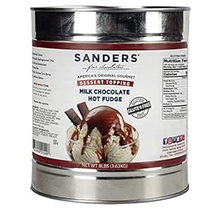 Amazon.com : Sanders Hot Fudge Topping Sauce, Milk Chocolate Ice Cream ...