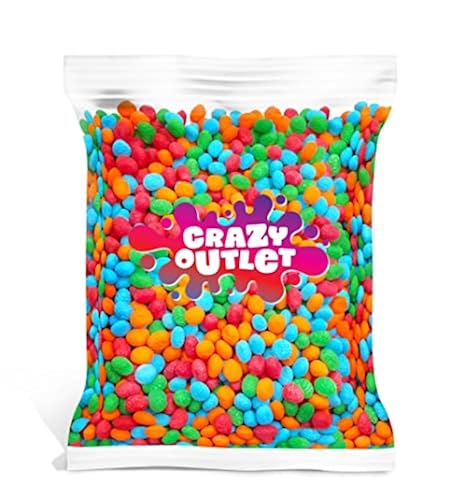 CrazyOutlet Jelly Beans Candy, Big Chewy Sour Crunch, Bulk Pack 2 ...