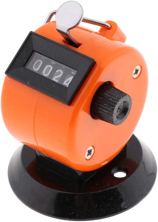 Manual 4-Digit Mechanical Hand Counter with Finger: Buy Online at Best ...
