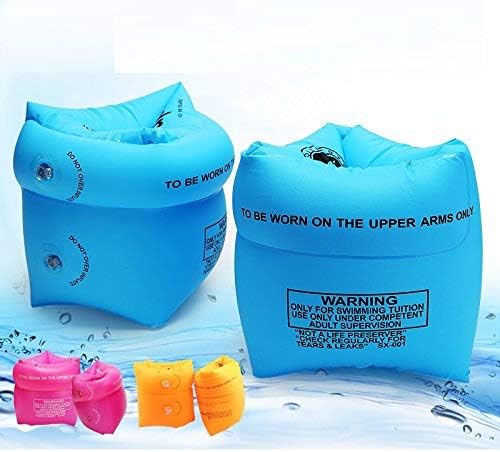 Eidyer Inflatable Swim Armbands, 2-PACK, Float Roll up Sleeves for ...