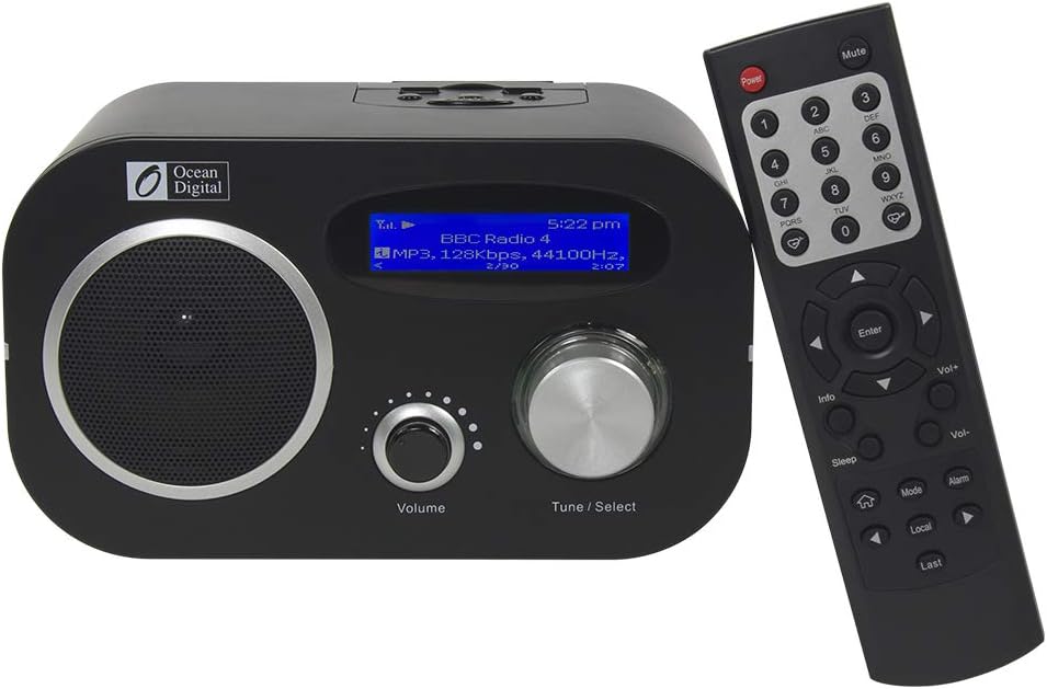 Ocean Digital WiFi/ FM Internet Radio WR80 WLAN/LAN Ethernet Wake-up ...