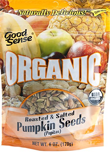 Good Sense Roasted Salted Organic Pumpkin Seeds, 6 Ounce: Amazon.com ...