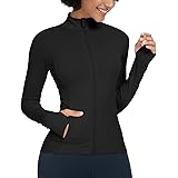 Lock and Love Women's Full Zip-up Yoga Workout Running Track Jacket ...