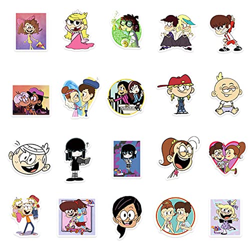 The Loud House Stickers Pack, 50PCs, American Cartoon TV Vinyl ...