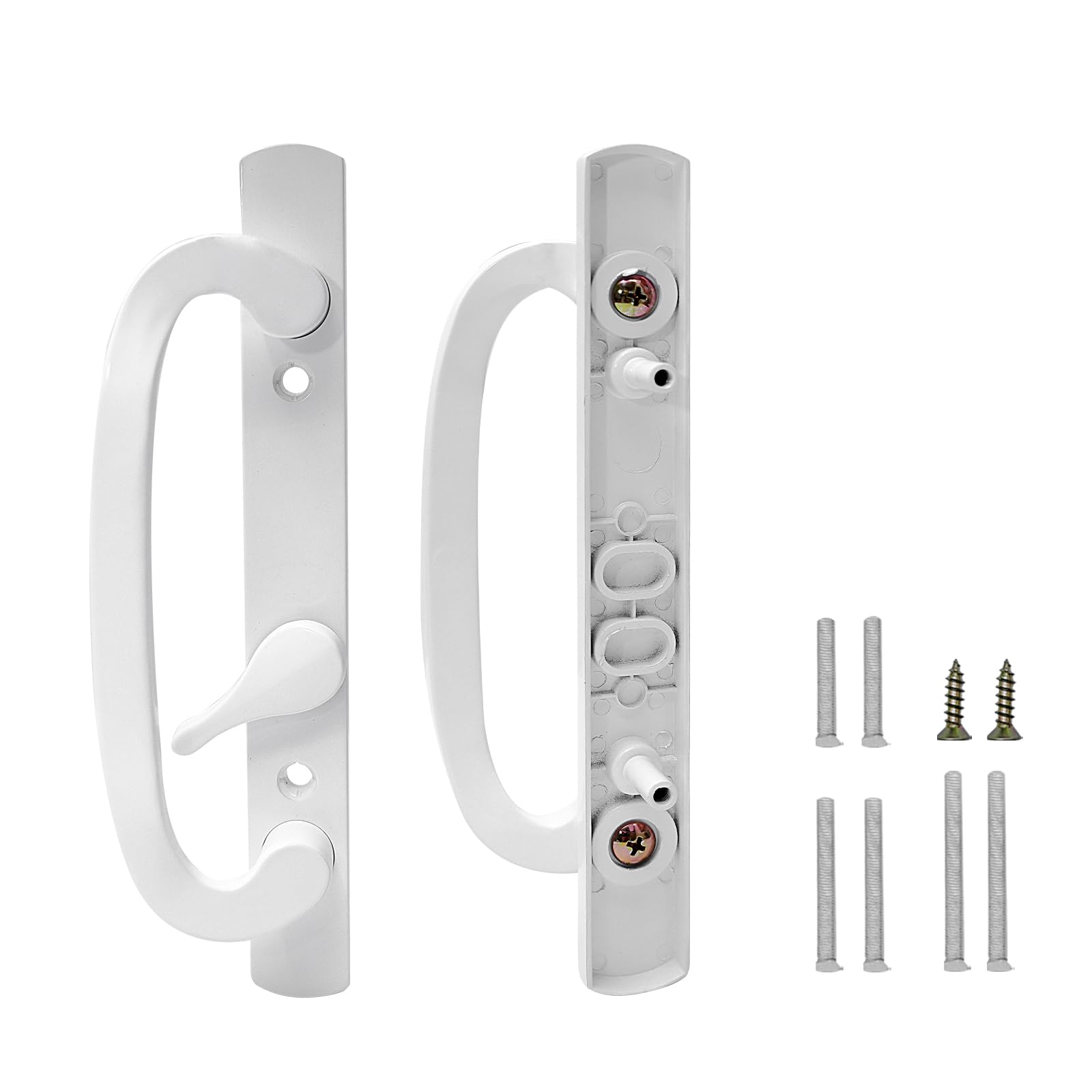 Toyvarnix Sliding Patio Door Handle Set,Offset Thumbturn -Replacement ...
