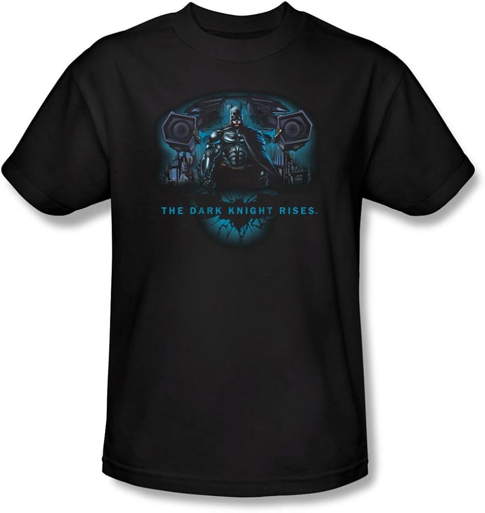 Amazon.com: Gotham's Dark Knight -- The Dark Knight Rises Adult T-Shirt ...