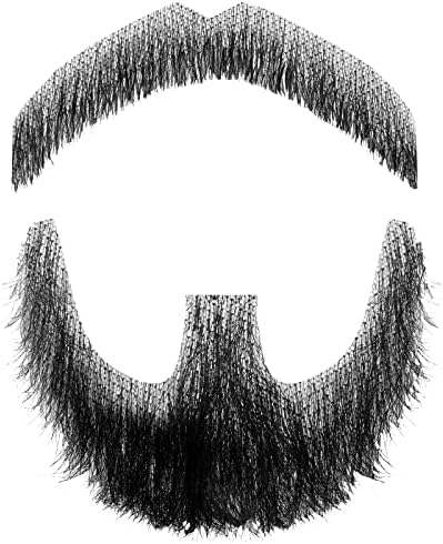 Juexica Fake Beard & Mustache Realistic Facial Hair for Entertainment ...