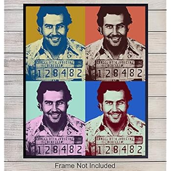 Amazon.com: Culturenik Pablo Escobar Narco Narcos Drug Kingpin Mug Shot ...