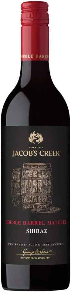 Jacob's Creek Double Barrel Matured Shiraz Red Wine, 750 ml: Amazon.co ...