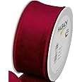 Amazon.com: FloristryWarehouse Burgundy Red Christmas Velvet Fabric ...