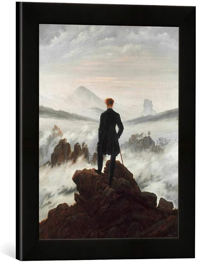 Amazon.de: Gerahmtes Bild von Caspar David Friedrich Der Wanderer über ...