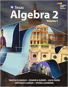 Algebra 2: Texas: 1 (HMH Algebra 2): HOUGHTON MIFFLIN HARCOURT ...