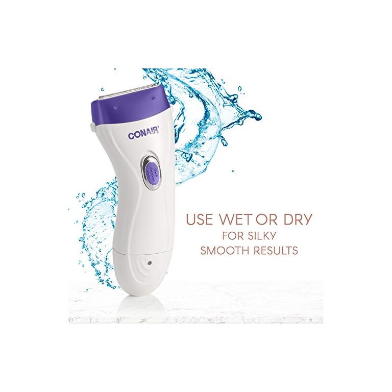 Conair Satiny Smooth Ladies Dual Foil Rechargeable Wet/Dry Shaver with ...