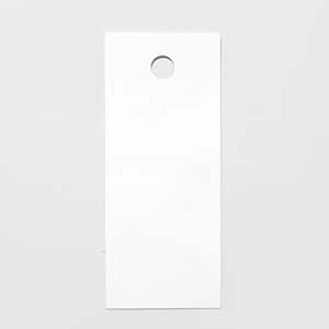 90 Printable Cardstock Rectangle Hang Tags with Holes, 3 x 1.25 inches ...