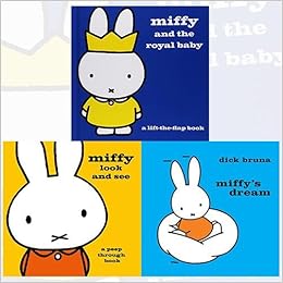 Dick Bruna Miffy Collection 3 Books Bundle (Miffy and the Royal Baby: A ...