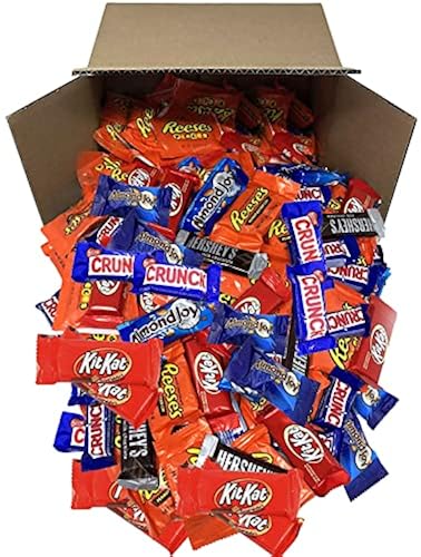 BULK CHOCOLATE CANDY BAR MIX - 5 LB of Individually Wrapped Milk ...