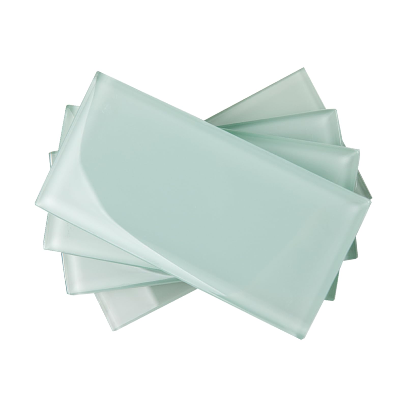 Soulscrafts Glass Subway Tile, Glass Tile Ice Age for Kitchen ...