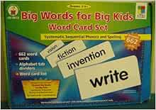 Big Words for Big Kids Word Card Set: Patricia Cunningham ...
