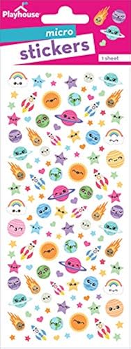 Playhouse Kawaii Cuties Stars and Planets Micro Mini Sticker Sheet in ...