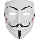 Amazon.com: ZLLJH V for Vendetta Mask for Anonymous Cosplay Mask Hacker ...