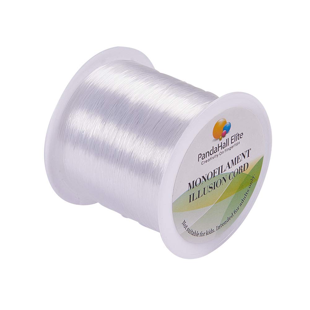 PH PandaHall 109 Yards Clear Fishing Line, 0.25mm 328ft Invisible Nylon ...