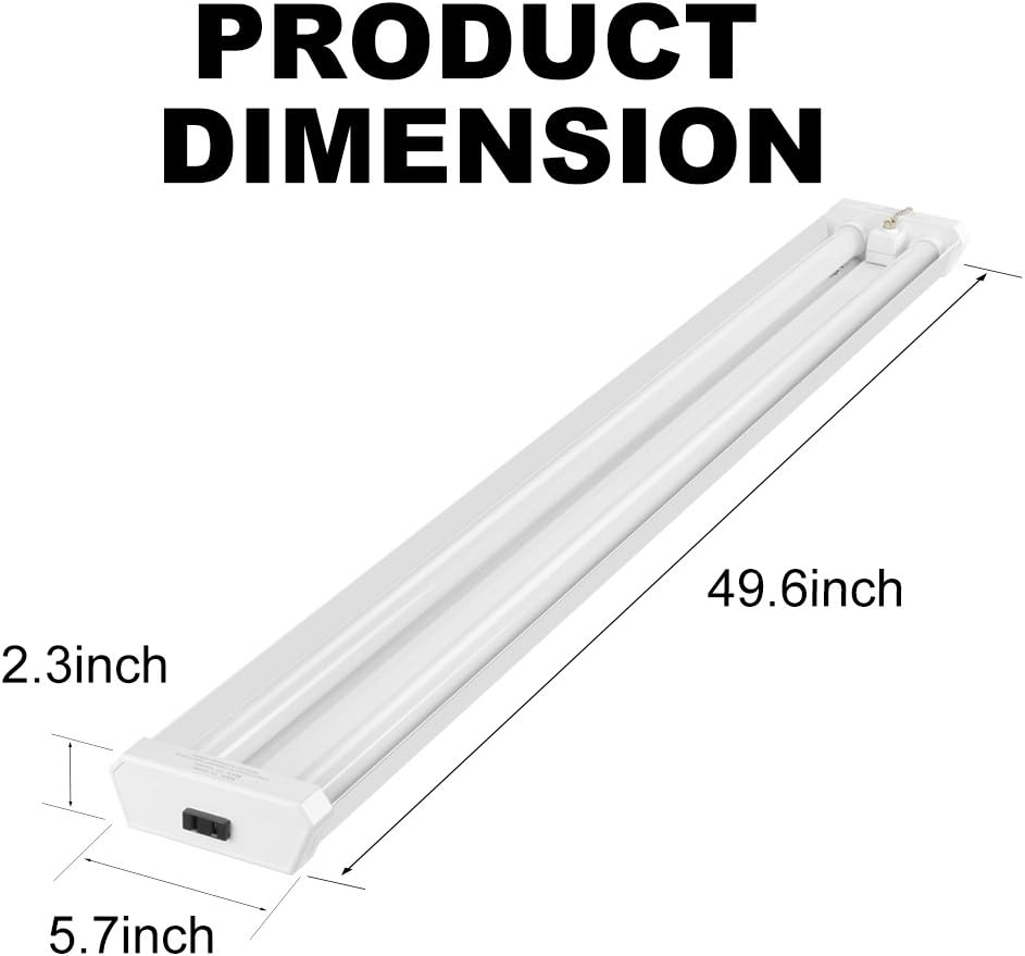 Bbounder 6 Pack 4ft Led Shop Light, Led Utility Shop Light, 48 Inch ...