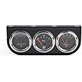 Amazon.com: 3 in 1 Car Triple Gauge Kit,2 Inch 52mm Oil Pressure Water ...
