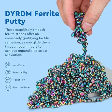 Mua 500+ Original Ferrite Putty Colorful, Fidget Toy Ferrite Stones for ...