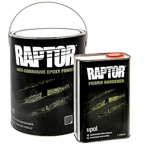 RAPTOR 4:1 Anti-Corrosive Epoxy Primer Kit UP4830 Gray 5L, 2 Piece Set ...