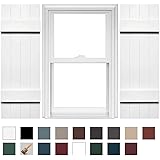 Amazon.com: 15 Inch x 35 Inch Standard Louver Exterior Vinyl Window ...