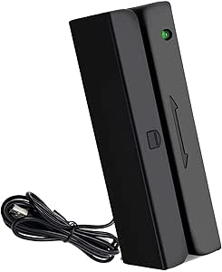 USB Magnetic Stripe Card Reader 3-Track POS Credit Card Reader Swiper ...