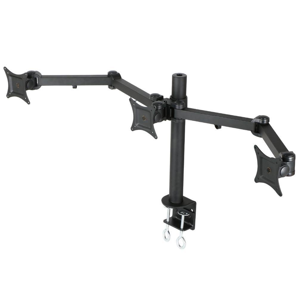 Topeakmart Triple LCD Monitor Stand Iron Desk Mount Base Adjustable Up ...