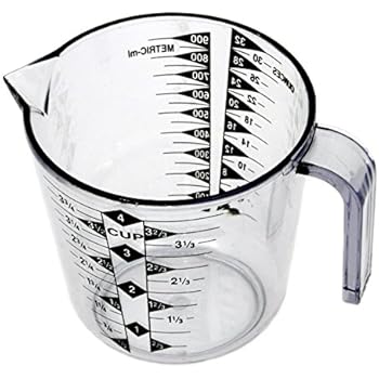 Amazon.com: Chef Craft 4-Cup Measuring Cup, Clear: Kitchen & Dining