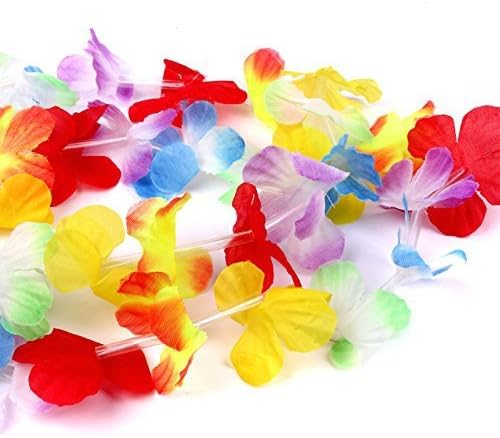 Schramm® 50 pcs. flower chains multicolor colorful flower chain ...