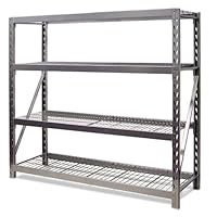 Gorilla Rack GR-7304N 4-Shelf 77-by-24-by-72-Inch Package Rack, Silver ...