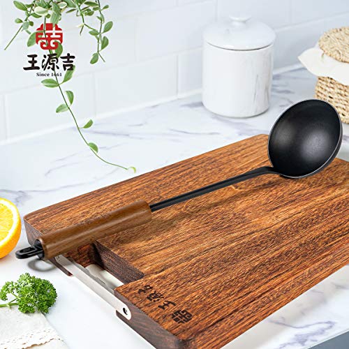 WANGYUANJI Nitriding Iron Ladle, Chinese Traditional Iron Spatula with ...