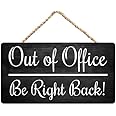 Amazon.com: Estiyond Break Lunch Be Back Sign Out Of Office Be Right ...