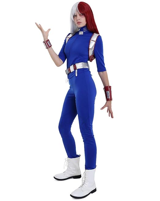 miccostumes Women's Shoto Todoroki Female Hero Cosplay Costume Uniform ...